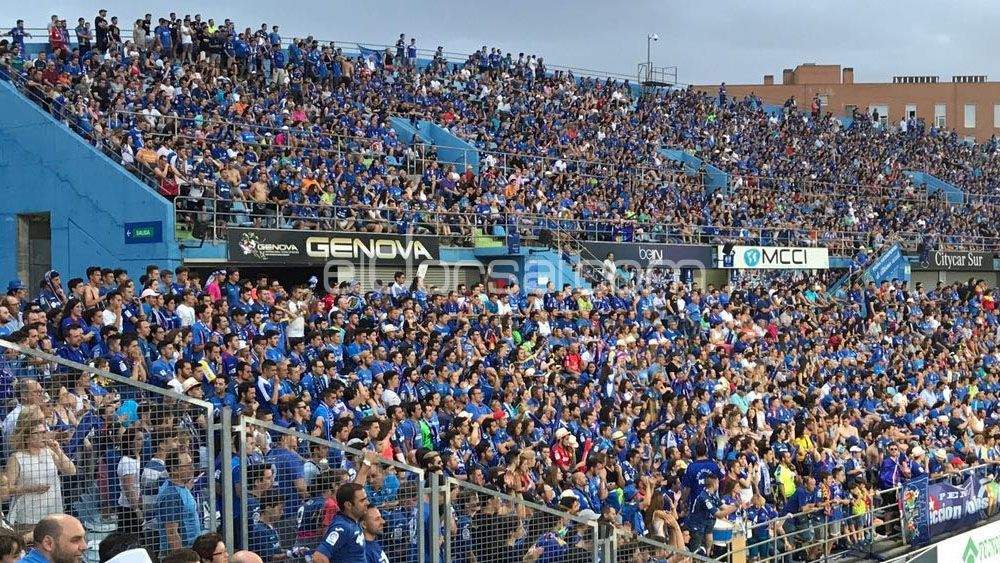 La afición del Getafe CF intimidó a la del CD Tenerife