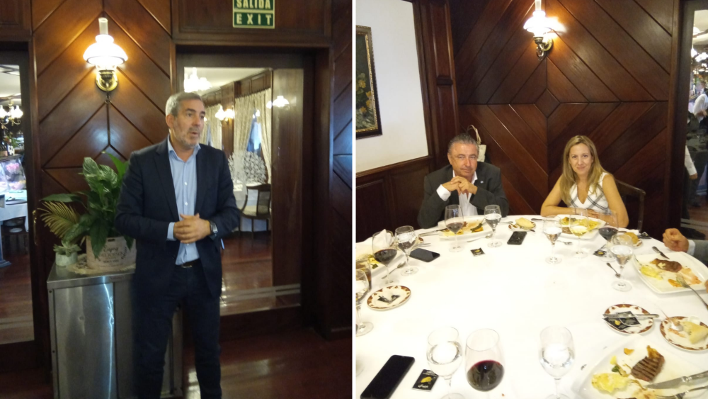 Clavijo y Dávila se reúnen con empresarios de Tenerife Network en un almuerzo coloquio