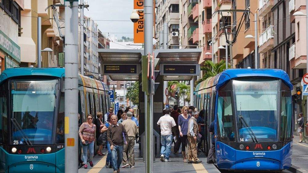 El tranvía de Tenerife registra un récord histórico de pasajeros