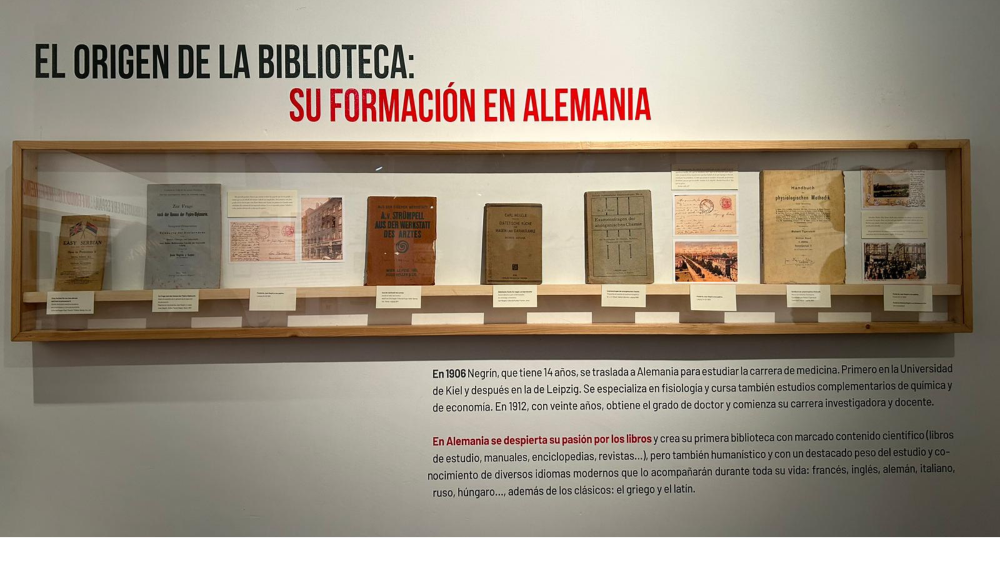 Los 100 libros de Juan Negrín que dan vida a la exposición inaugurada ...